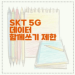 SKT 5G 데이터 함께쓰기 제한